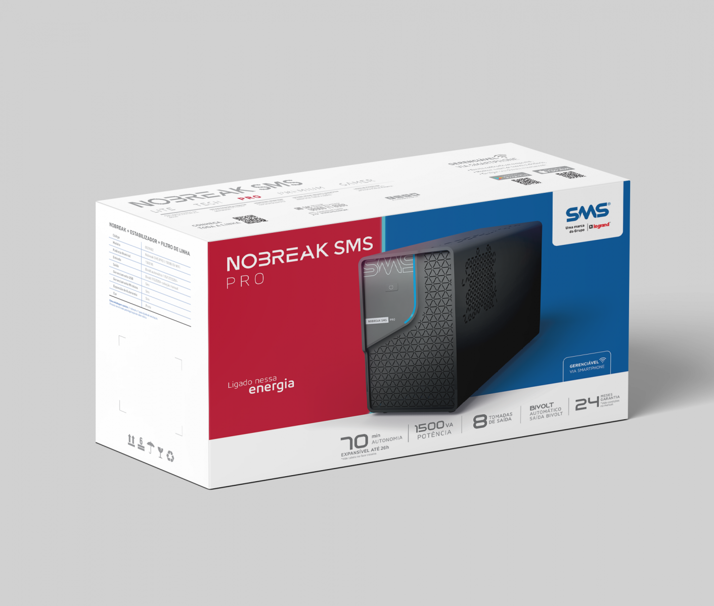 Nobreak SMS PRO 1500 VA - SMS Legrand | Nobreaks e Estabilizadores